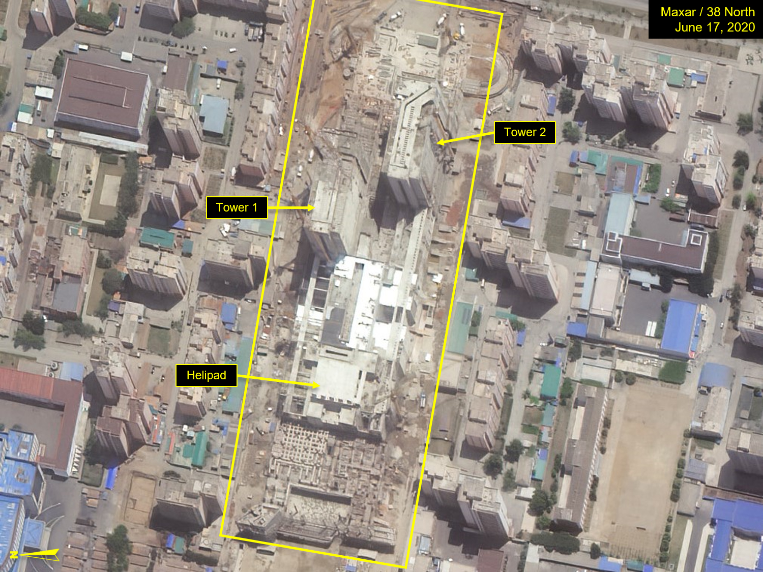 Pyongyang General Hospital: The Two Towers Reach Full Height - 38 North ...