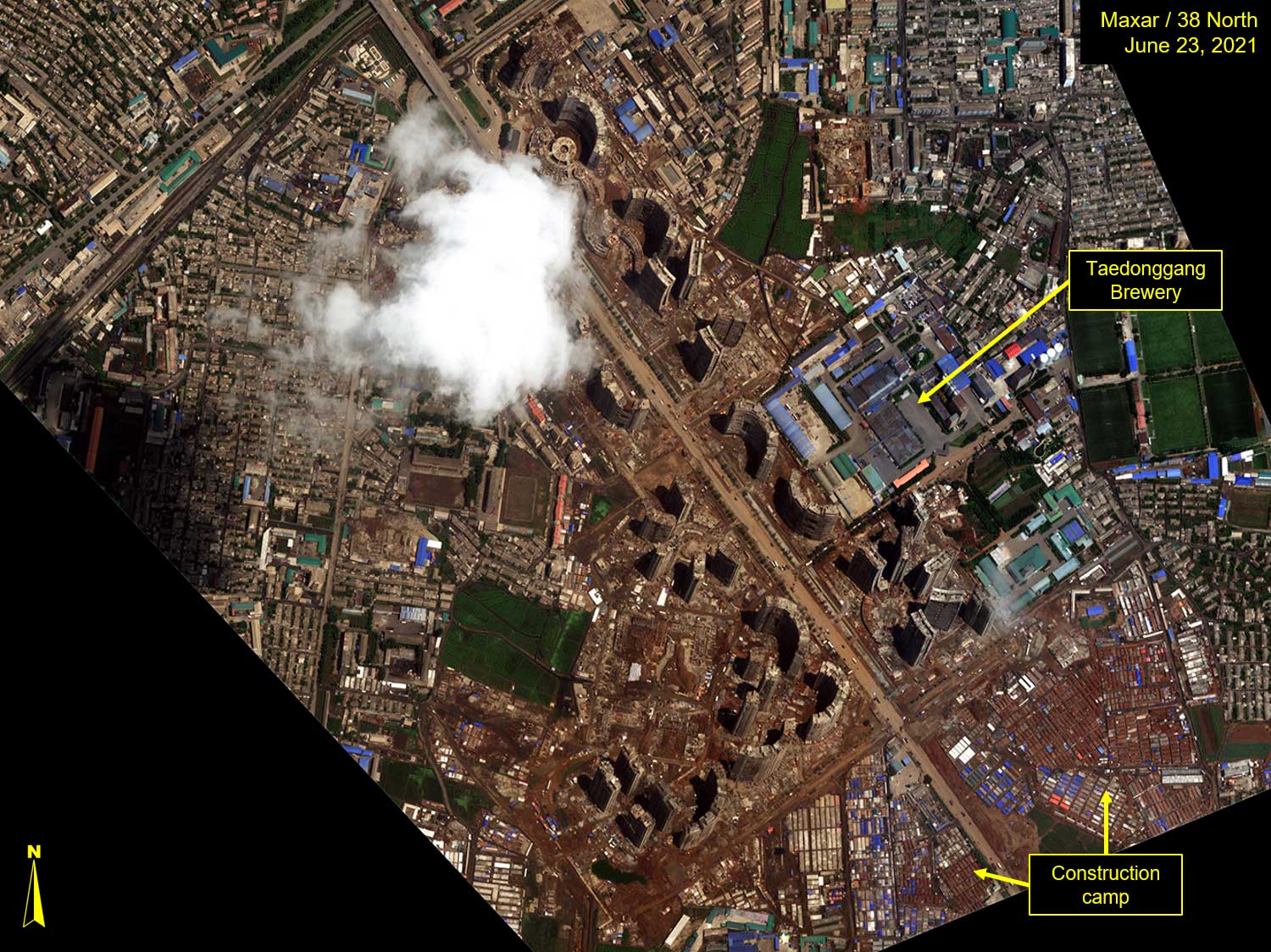 Pyongyang Speed: 34 High-Rise Apartments Rise in 3 Months - 38 North ...