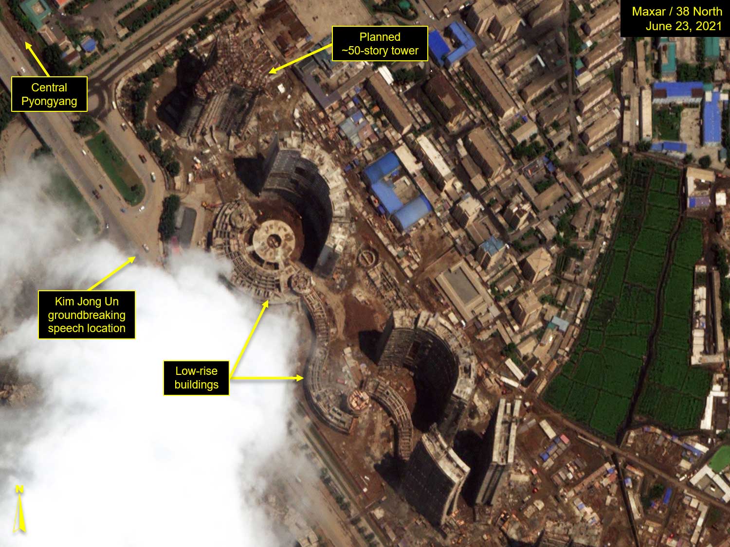 Pyongyang Speed: 34 High-Rise Apartments Rise in 3 Months - 38 North ...