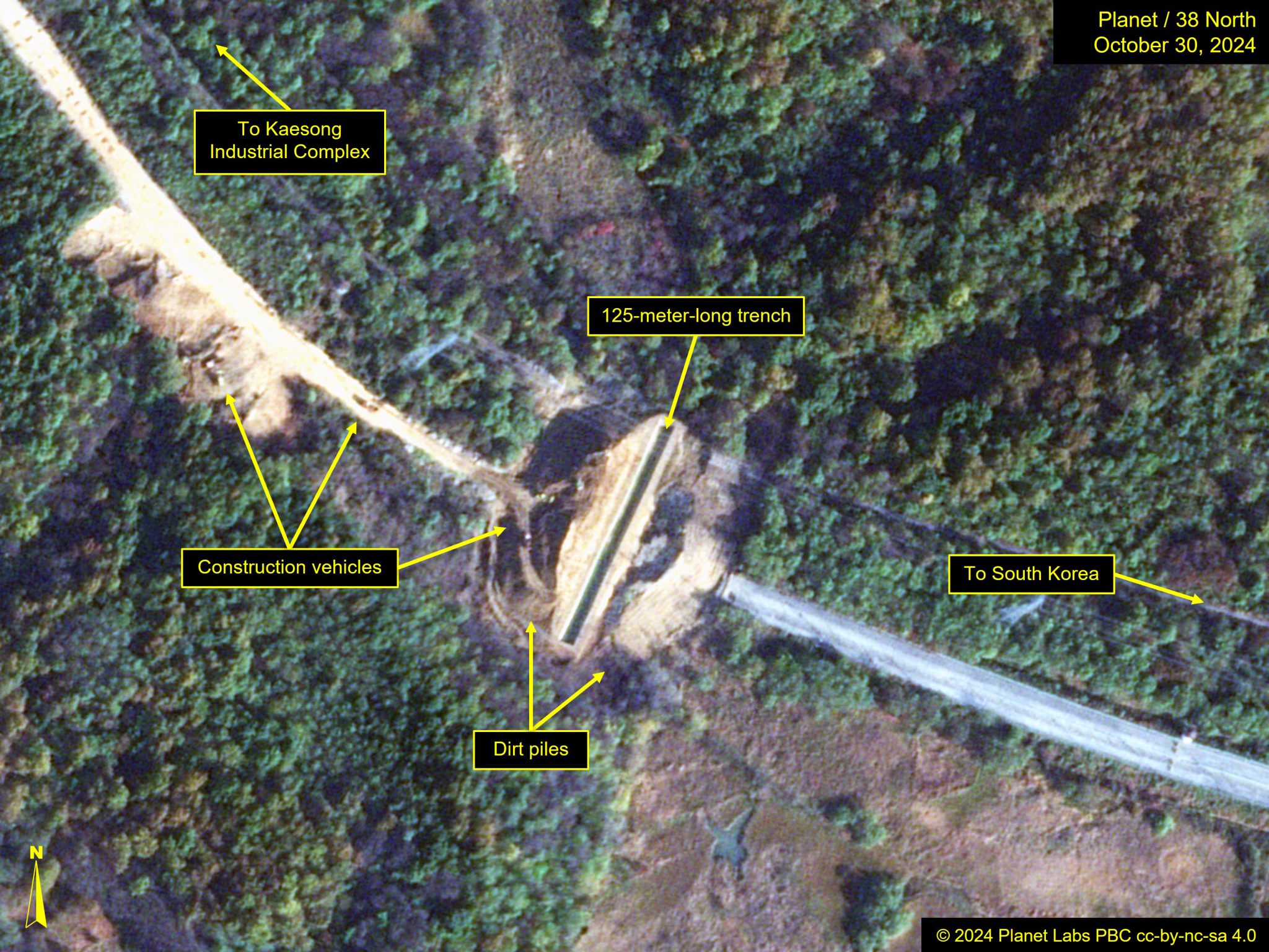 Quick Take: Large Trenches Across Former Border Links - 38 North ...