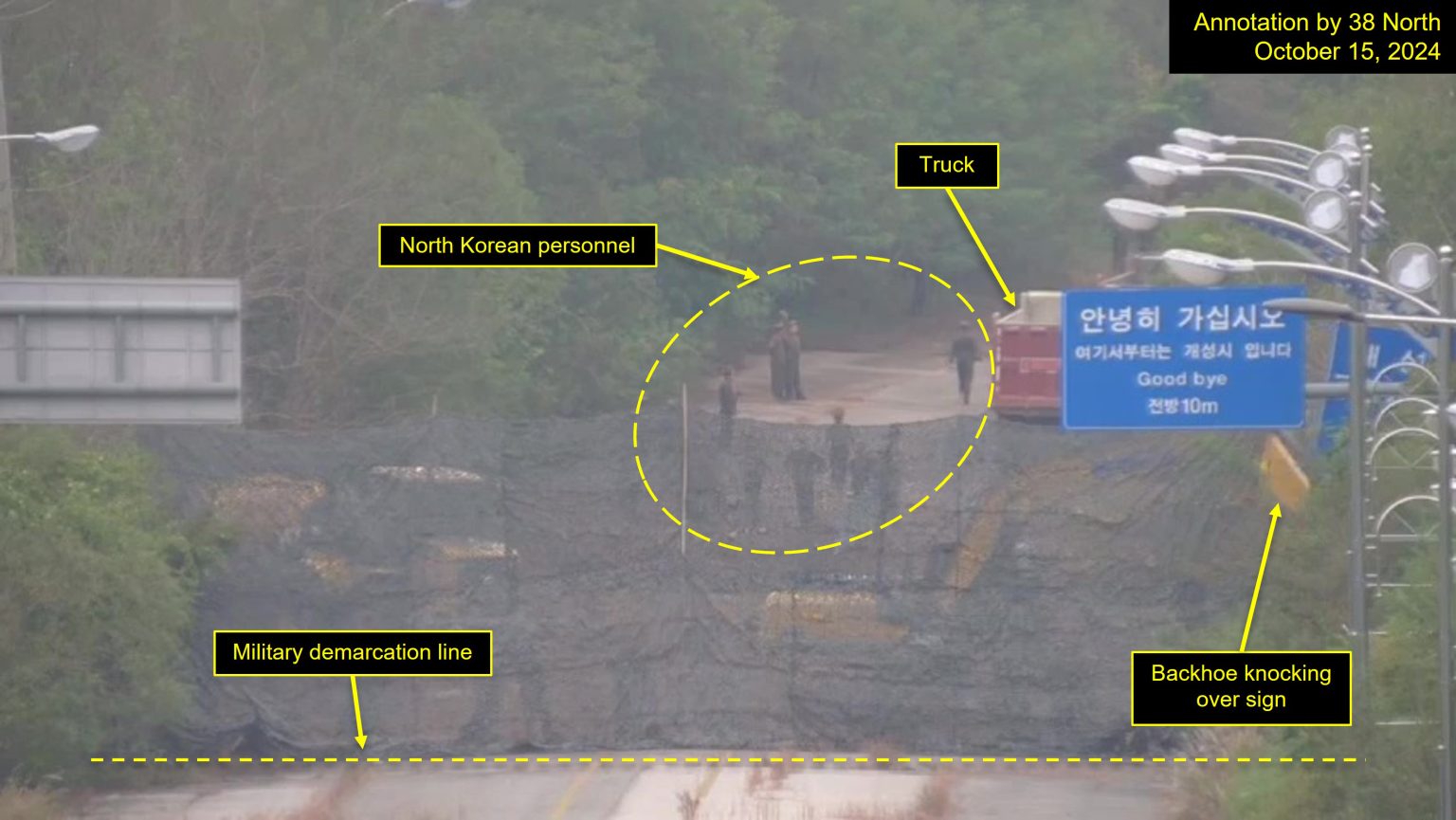 North Korea Construction at the East and West Border Crossings - 38 ...