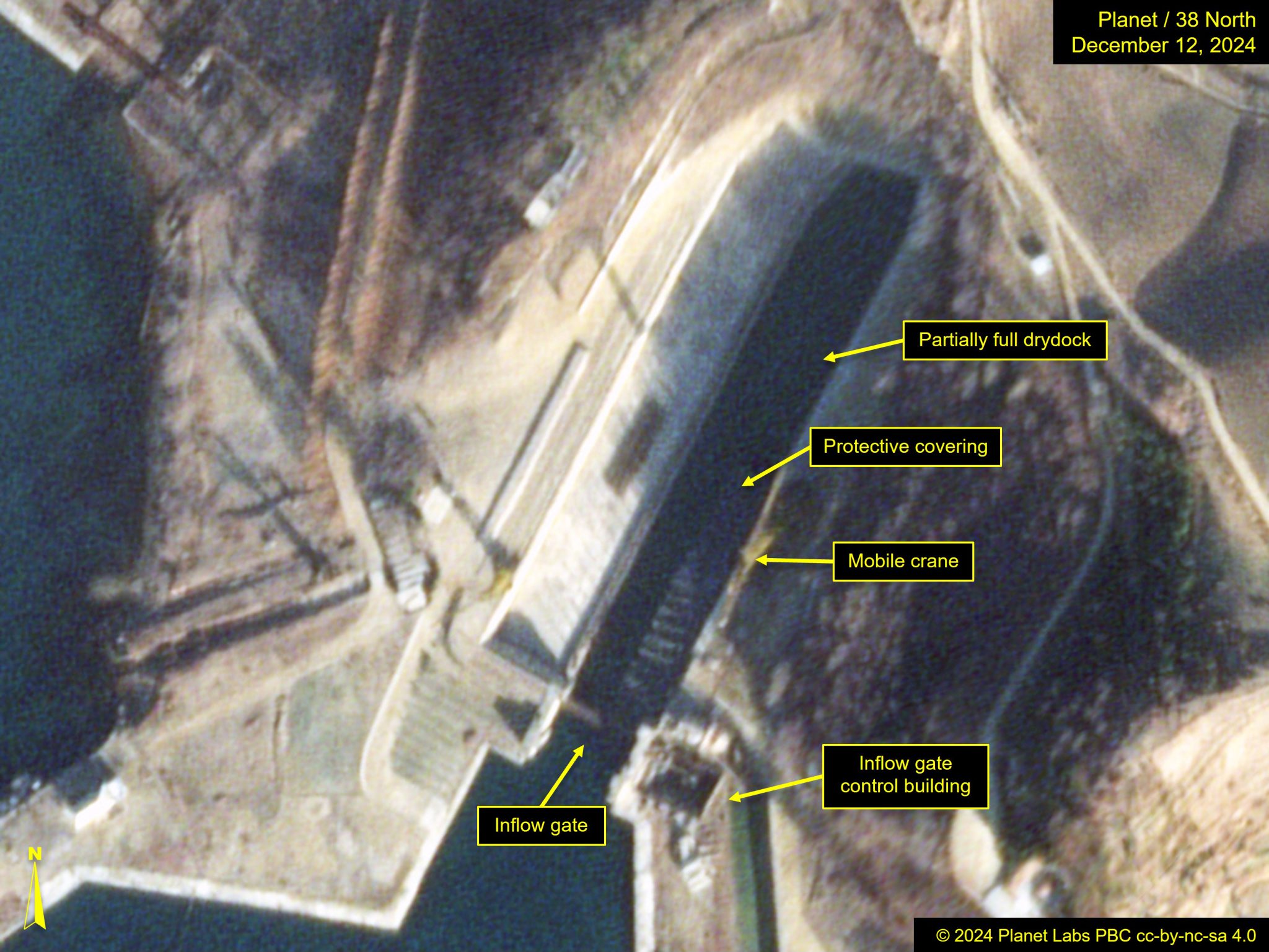 Sinpho South Shipyard: The Sinpo-C SSB Repositioned in Drydock During ...