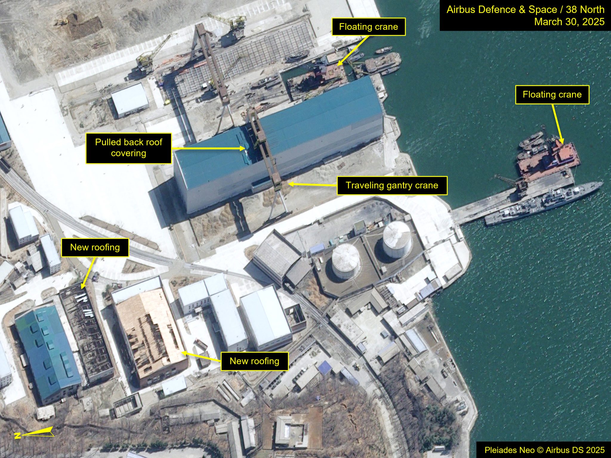 Nampho Port: Newest Naval Combatant Likely Left the Hall - 38 North: Informed Analysis of North ...